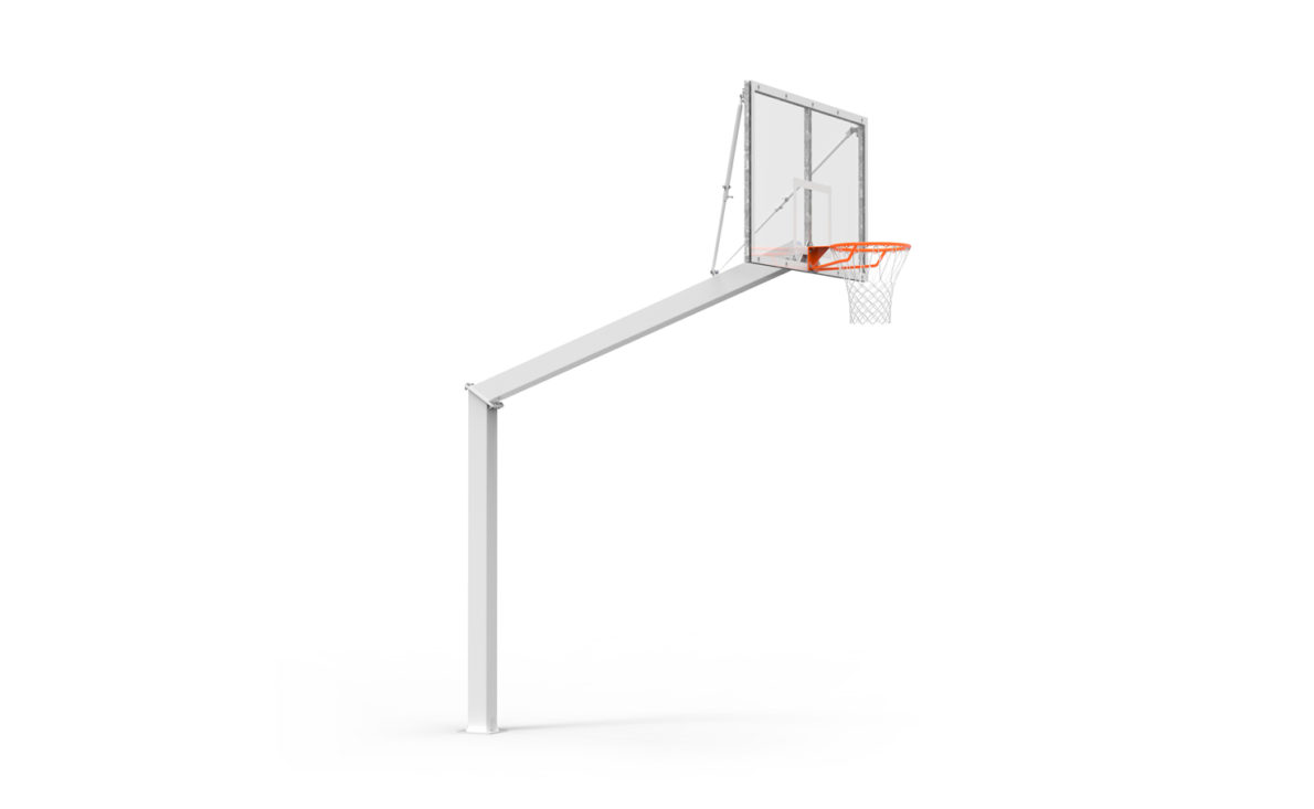 Outdoor competition basketball goal - Overhang 2.25 m | Metalu Plast
