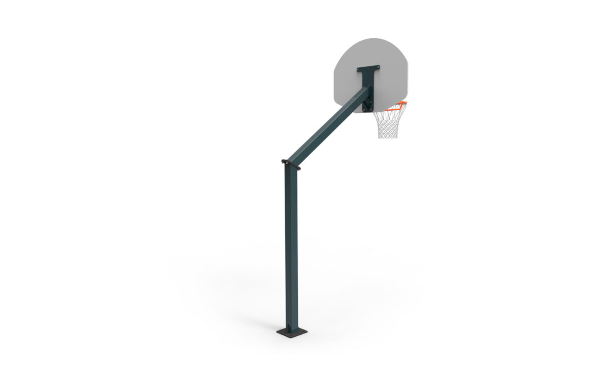 Outdoor training basketball hoop - Square post 100 x 100 mm | Metalu Plast
